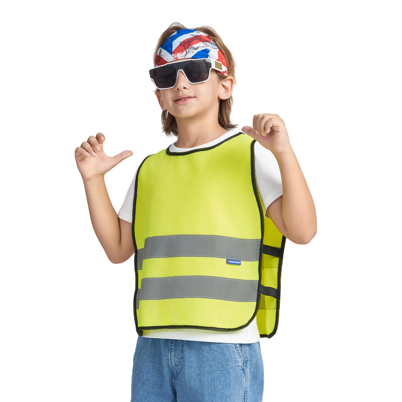 Aykrm kids High Vis Vest,Toddler Safety Vest,Reflective Vest Kids ...